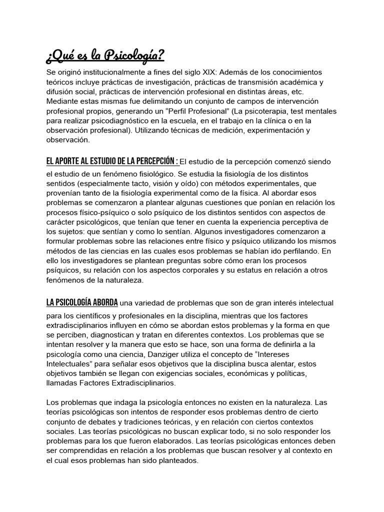 Resumen de Psicologia | PDF | Hipnosis | Sicología