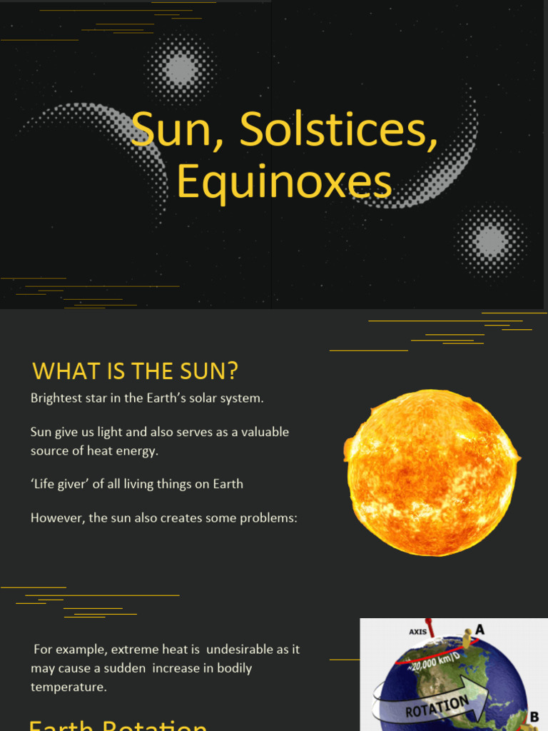 SOLISTICE, EQUINOX | PDF | Night | Sun