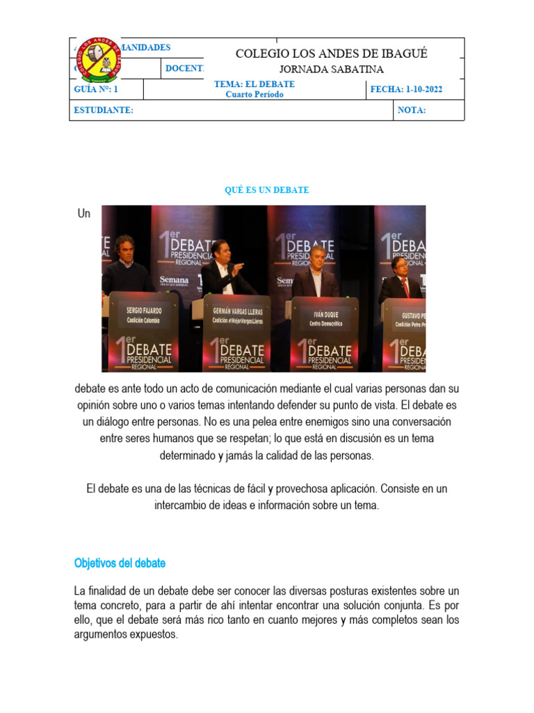 Guía Castellano Ciclo 4A - Sep 2022 | PDF