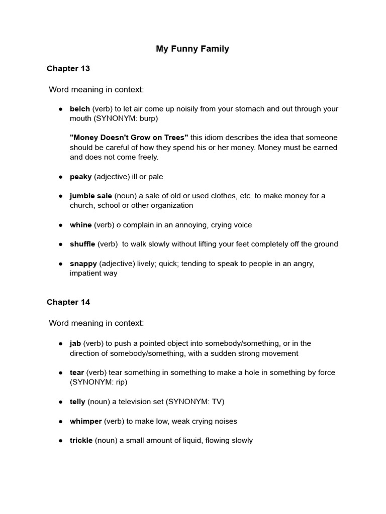 My Funny Family | PDF