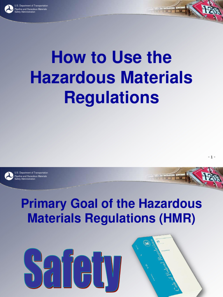 Understanding the Hazmat Table 172.101 | PDF | Dangerous Goods | Packaging And Labeling