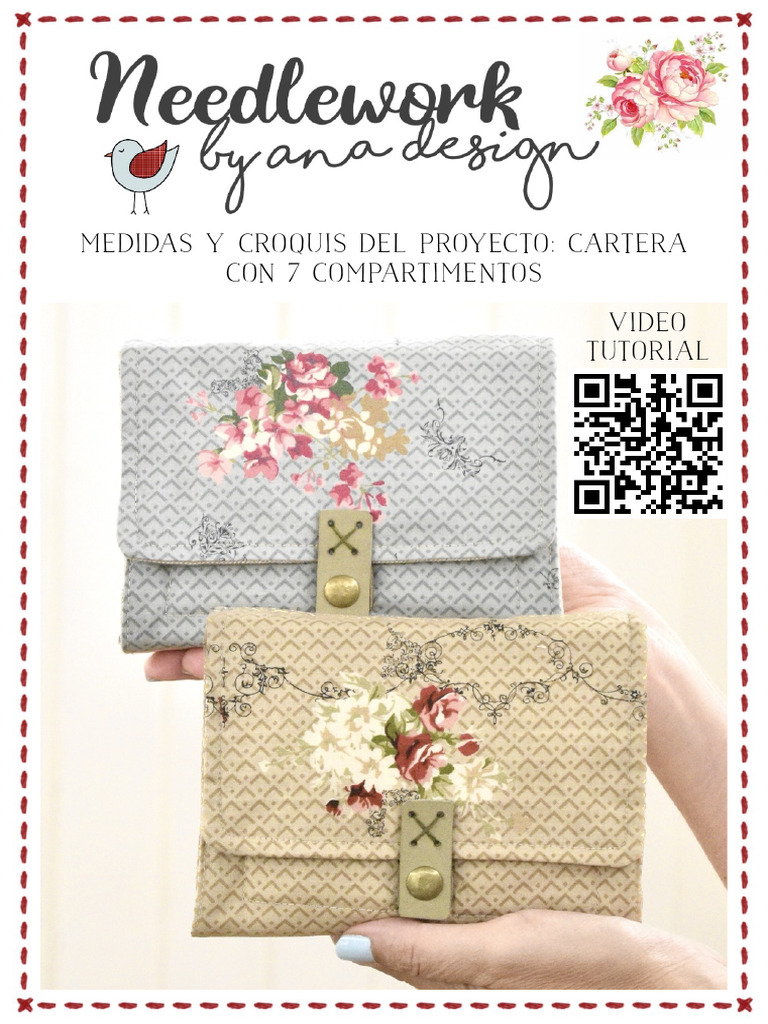 Patrones Cartera 7 Compartimentos | PDF