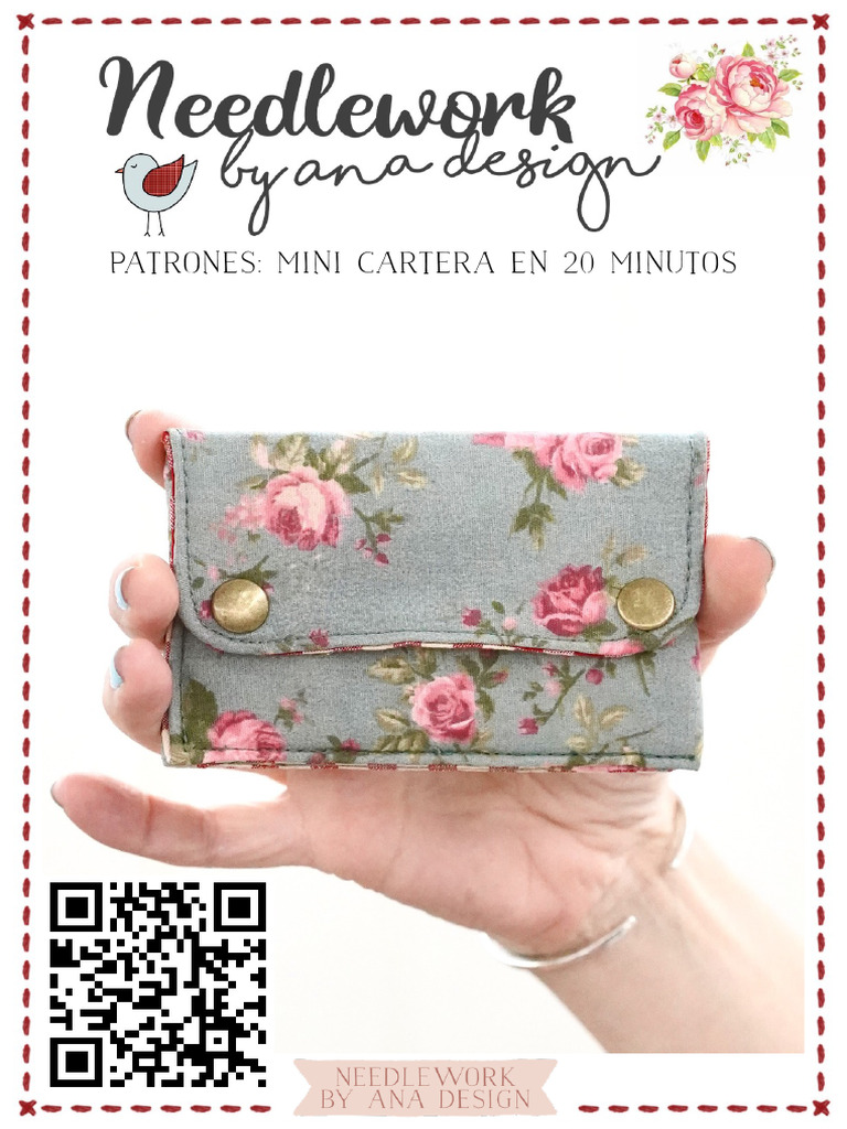 Mini Cartera en 20 Minutos: Patrón y Tutorial | PDF