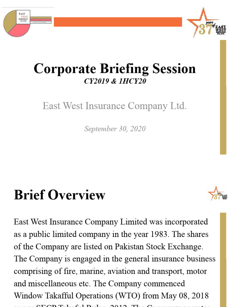 Presentation For East West Insurance | PDF | Economies | Private Sector