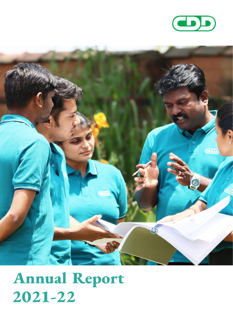 CDD Society Annual Report 2021-22 | PDF | Wash | Sanitation