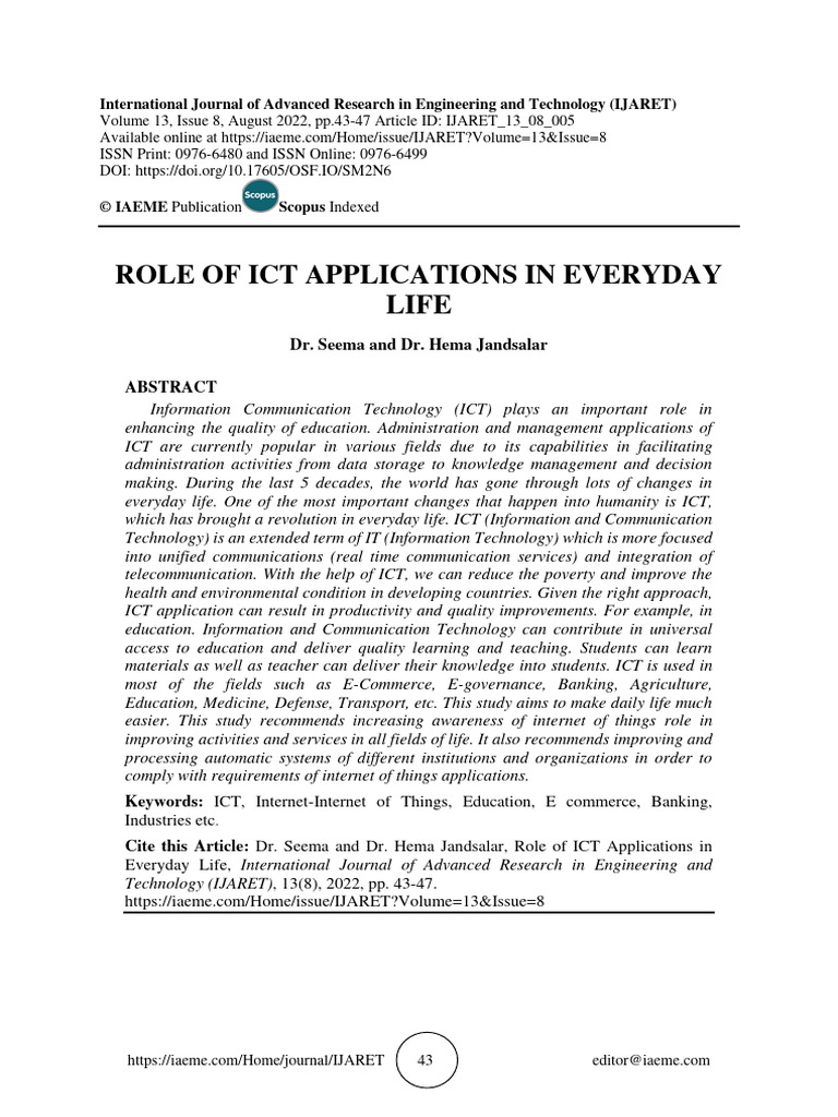 Ict Notes Pdf Information And Communications Technology Information Technology