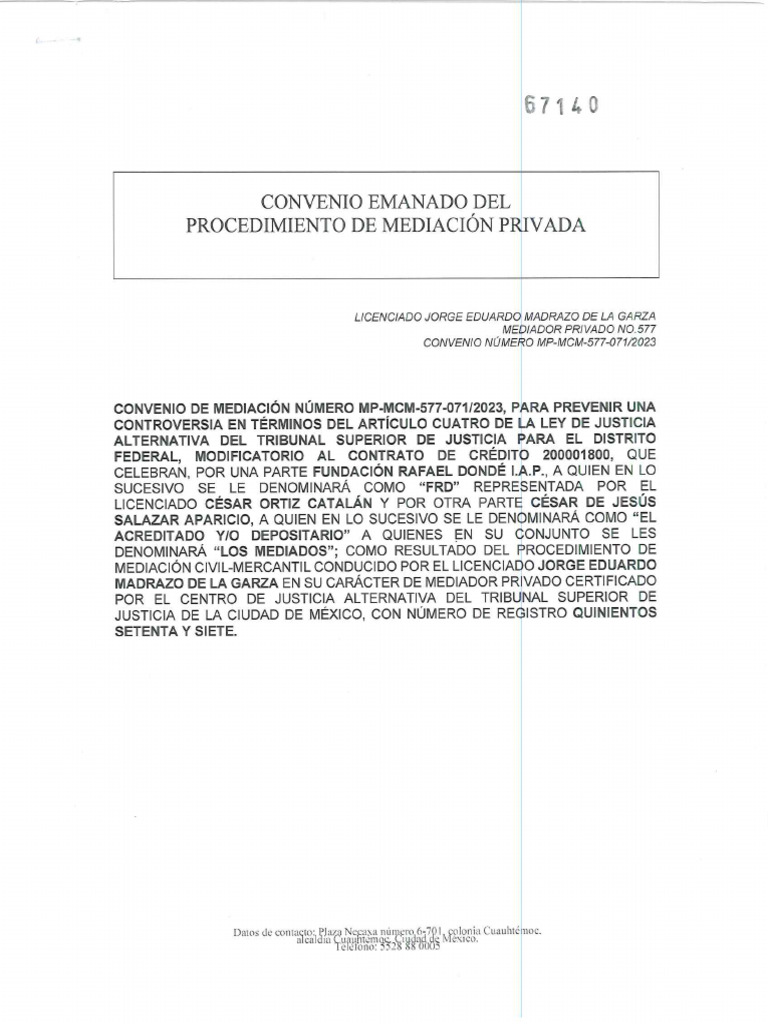 Convenio 071 | PDF
