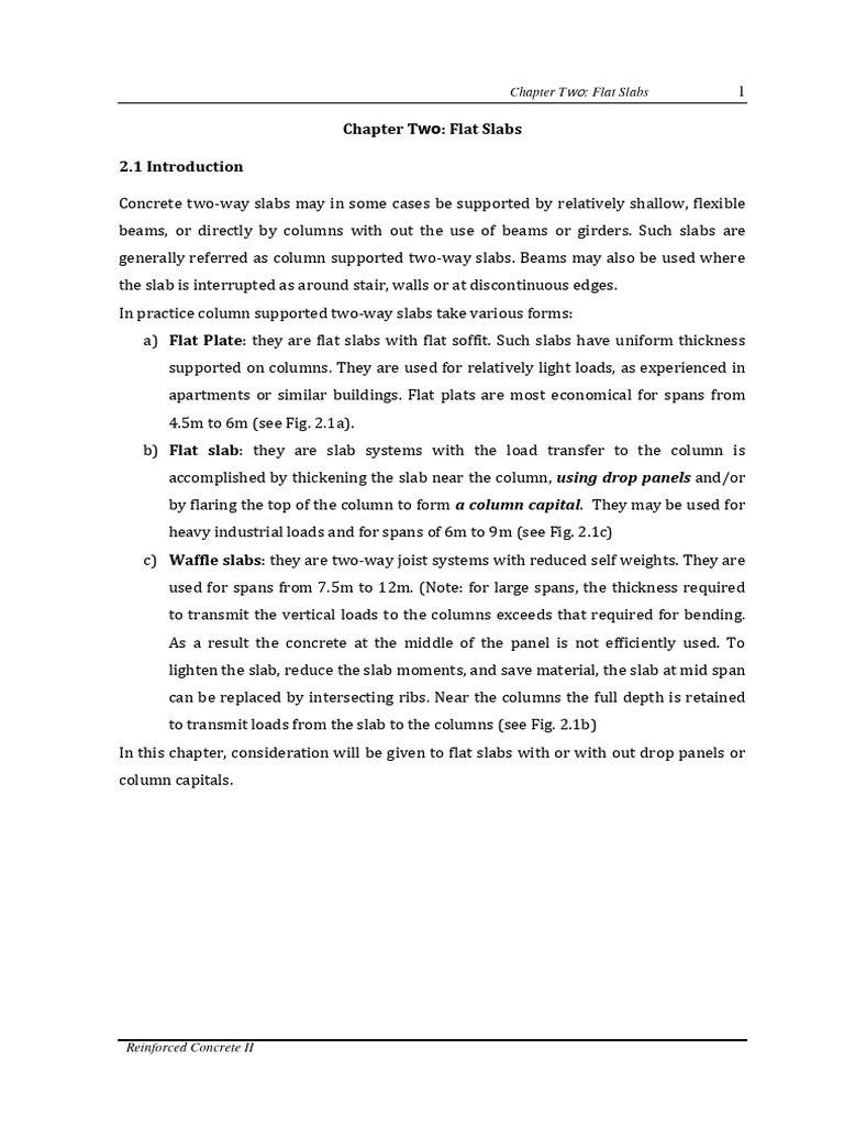 Rc2 Flat Theory Part | PDF | Beam (Structure) | Column