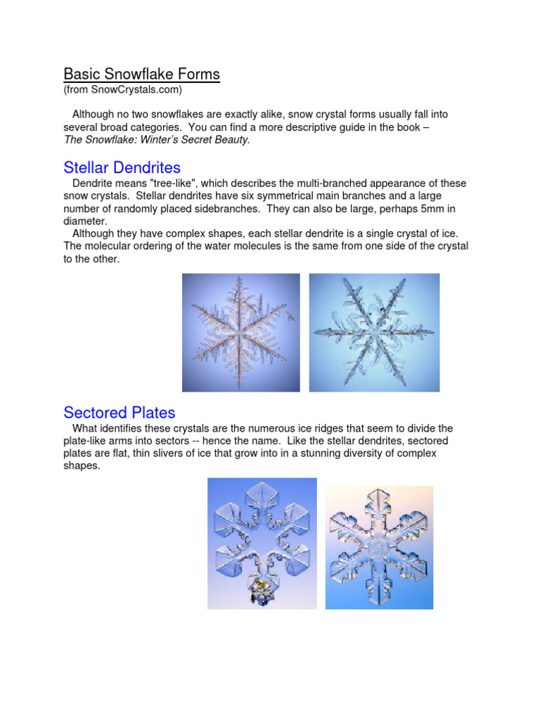 183517main Snowcrystals | PDF | Phases Of Matter | Ice