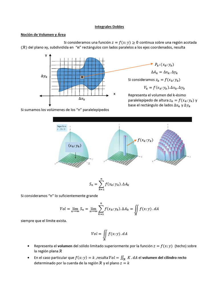 Integrales Doble | PDF | Integral | Matemáticas
