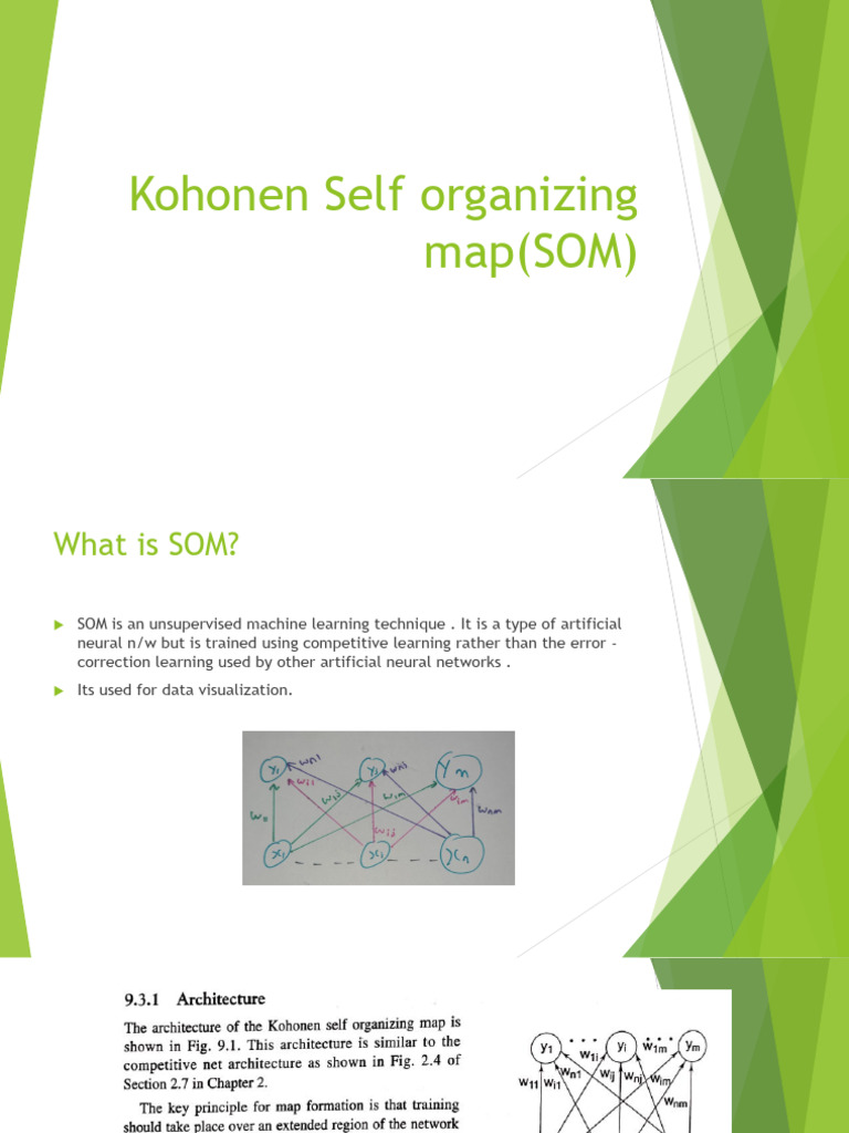 Kohonen Self-Organizing Map Overview | PDF
