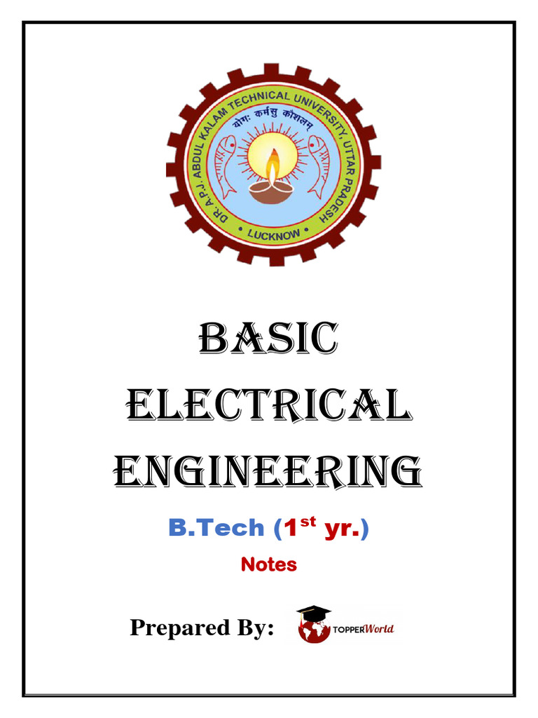 AKTU Basic Electrical ENg. | PDF | Electrical Network | Passivity (Engineering)