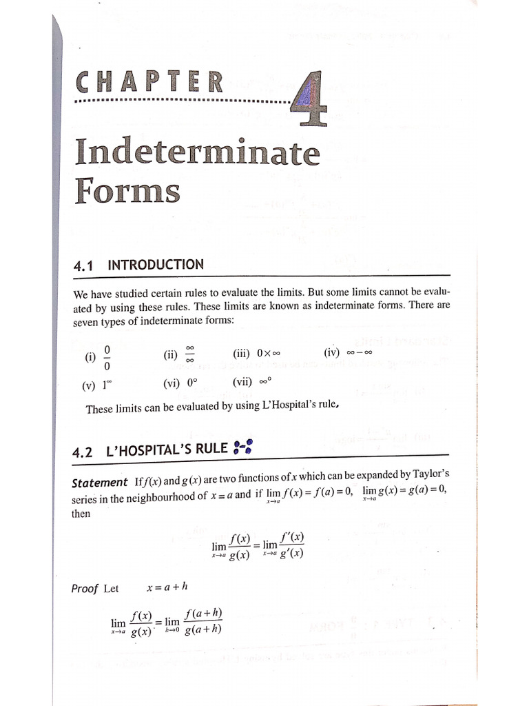L'Hospital Rule | PDF