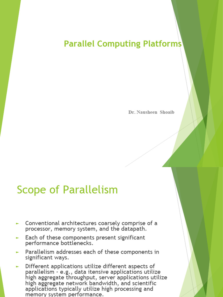 Parallel Computing Platforms-Dr Nausheen | PDF | Computers | Technology & Engineering