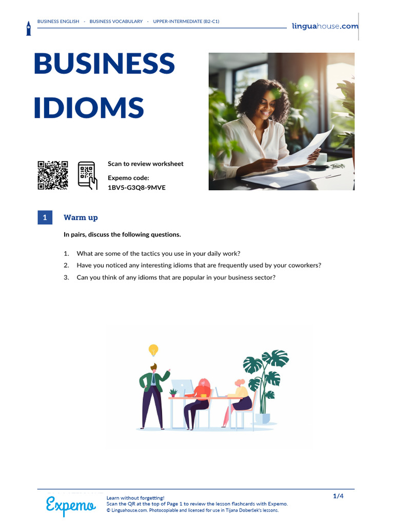 B2-C1 Business-idioms-british-english-teacher | PDF | Human Communication