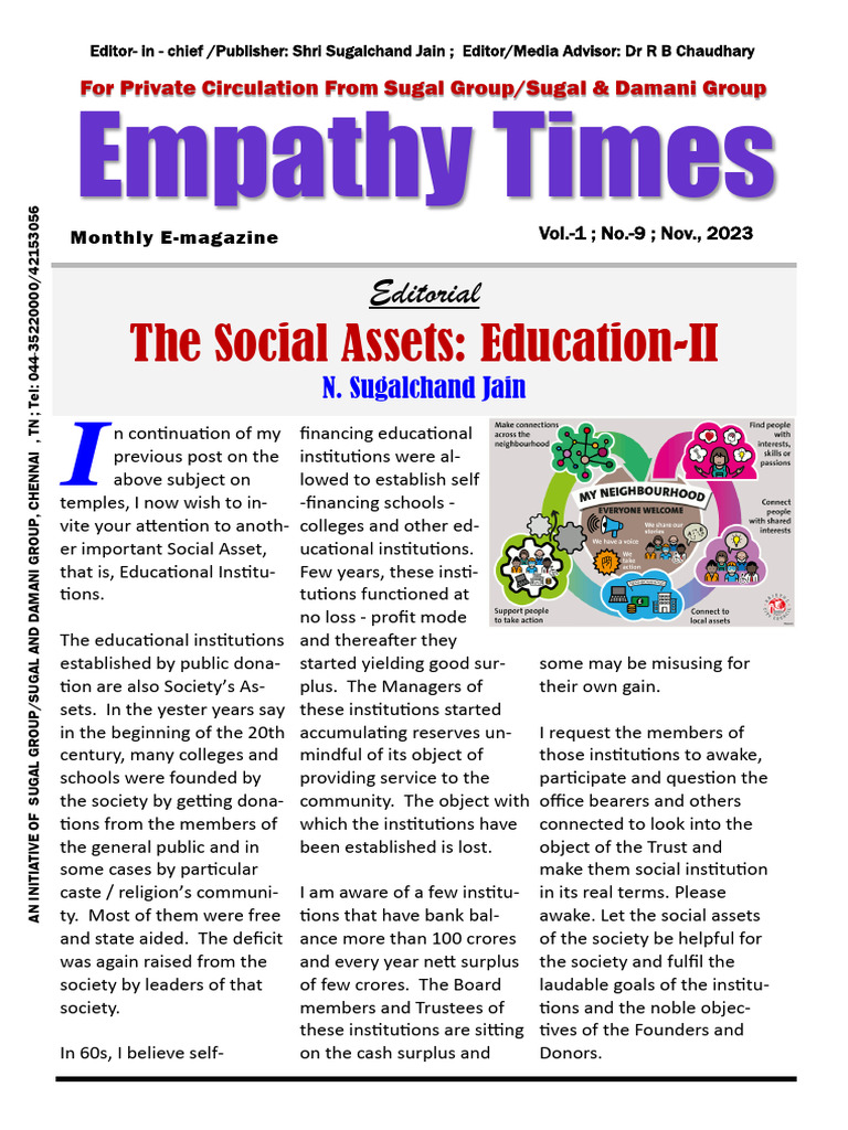 E - Paper - Empathy Times - (No - 9) Nov - 2023 - 17112023 | PDF