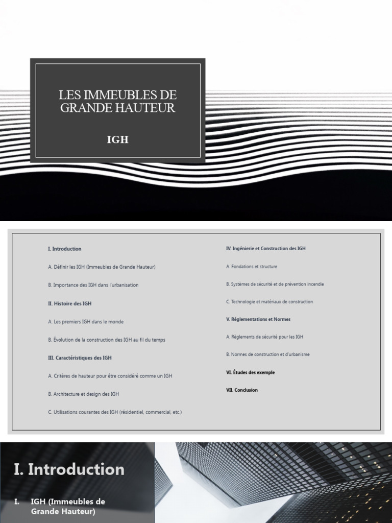 Immeubles de Grande Hauteur : Définition et Caractéristiques | PDF ...