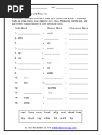 Rainbow Compound Words Activity | PDF | Language Arts & Discipline