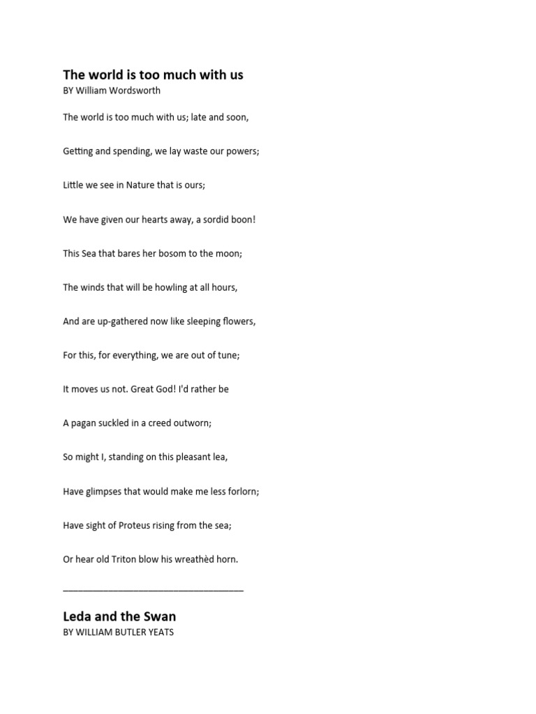 Greek Mythology Poems | PDF