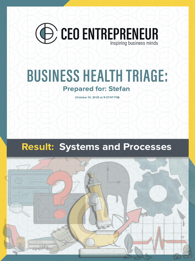 Business Triage Report Systems and Processes | PDF | Outsourcing ...