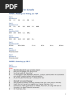 A2 Key for Schools Test 4 Answer Key | PDF