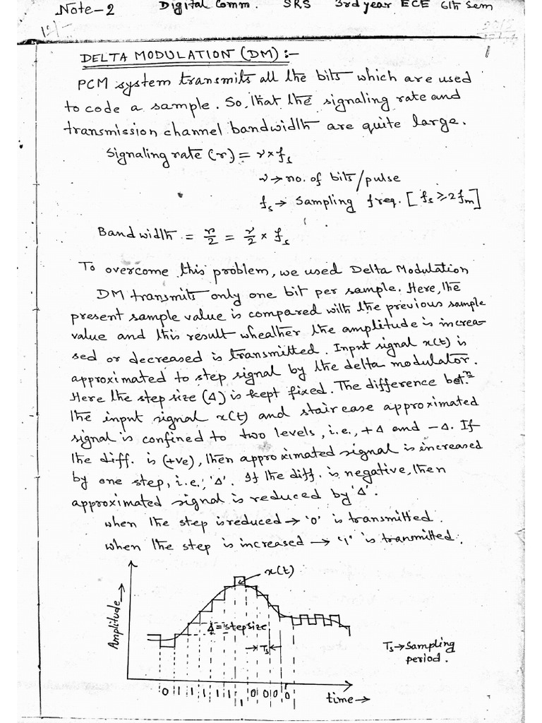 DC Note 2 DM ADM DPCM SRS | PDF