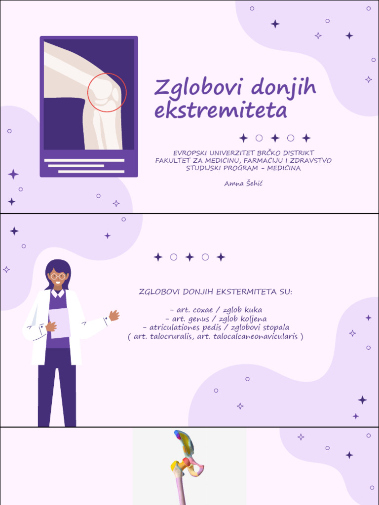 Zglobovi Donjih Ekstremiteta | PDF