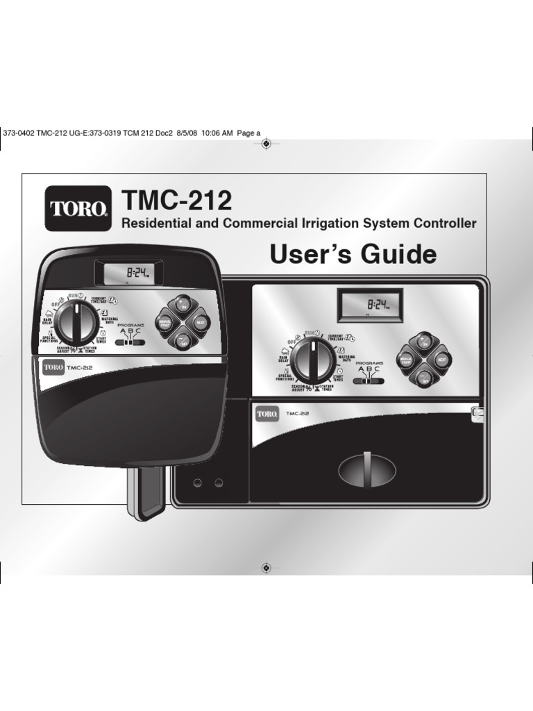 Toro TMC-212 Controller User Guide | PDF | Electrical Connector ...