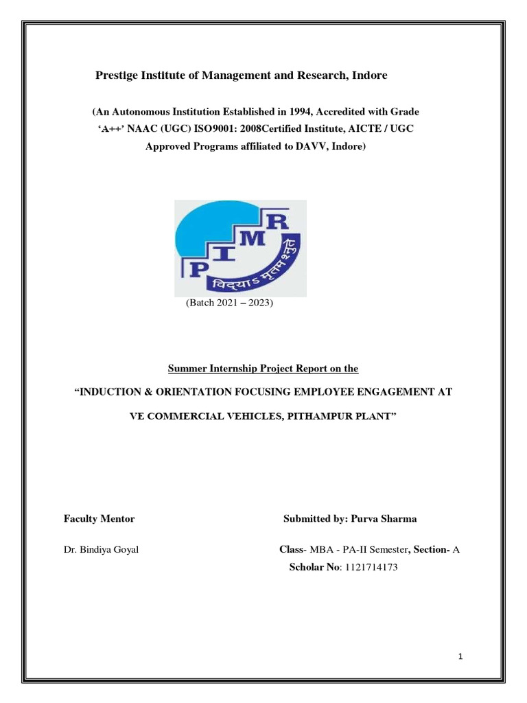 Sample SIP Report | PDF