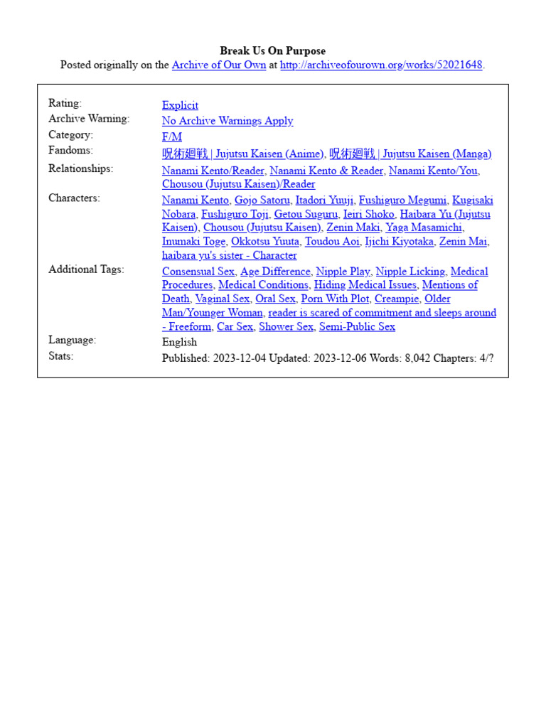 Yuji's Awkward Discovery with Nobara | PDF