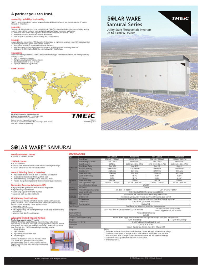 Solar - Ware - Samurai - Brochure - Rev-Z May2018-PRINT | PDF | Power ...