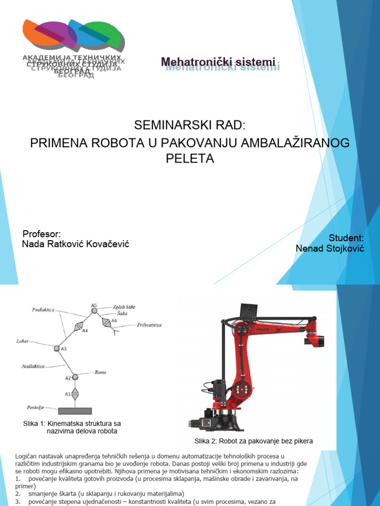Nenad Stojković - Robotizacija Pakovanja Peleta | PDF
