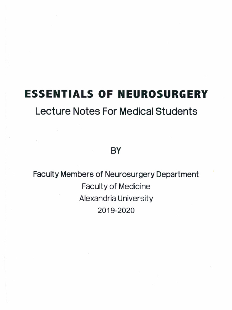 Neurosurgery | PDF