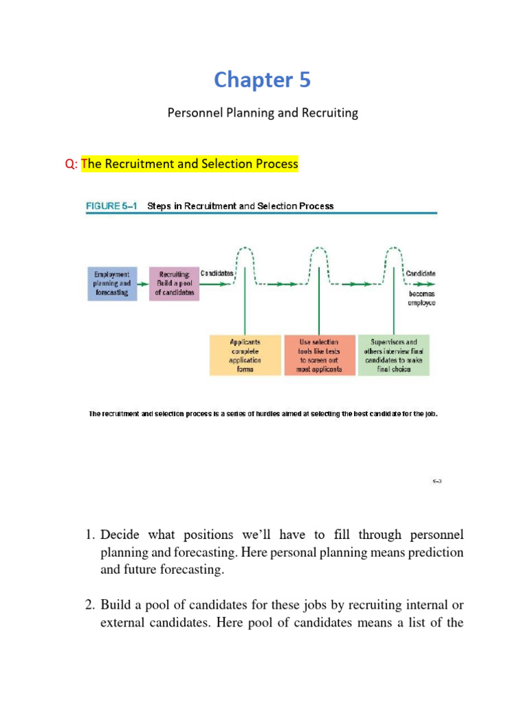 Chapter 5 HRM | PDF | Recruitment | Employment