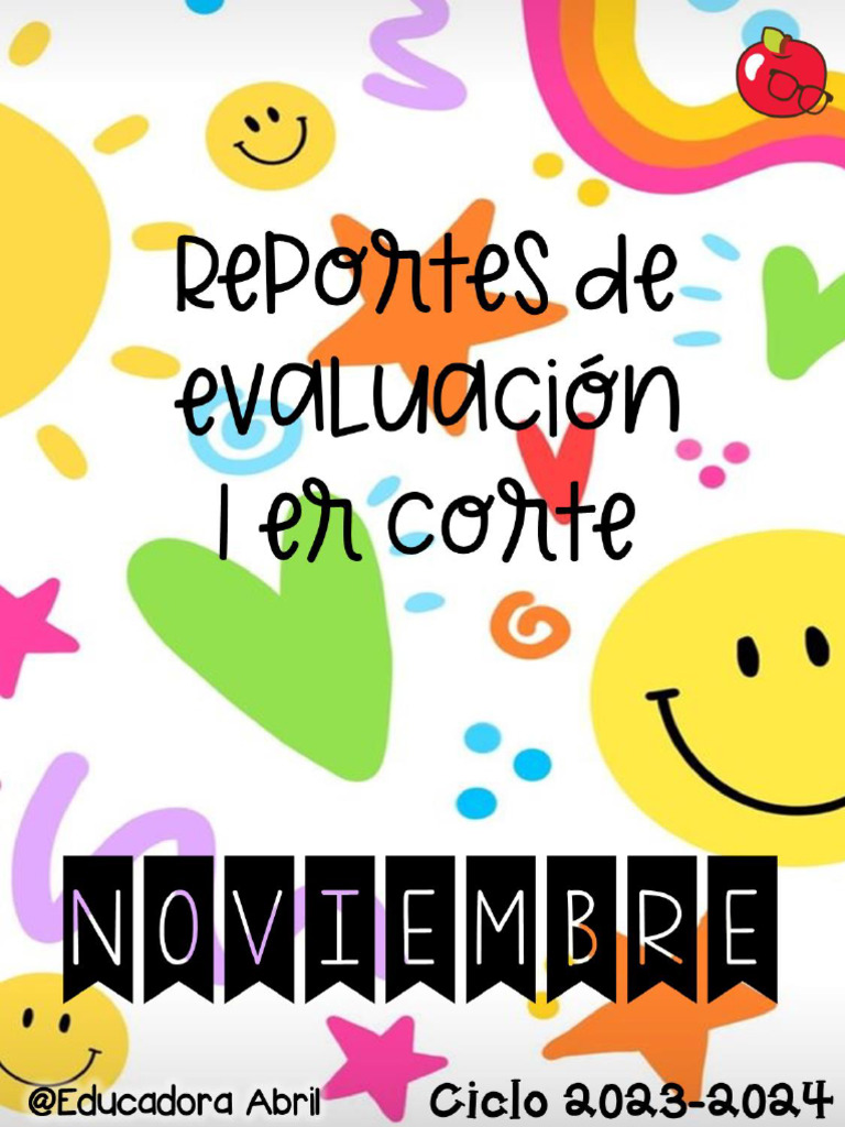 Reportes Evaluación Primer Corte 23-24 | PDF