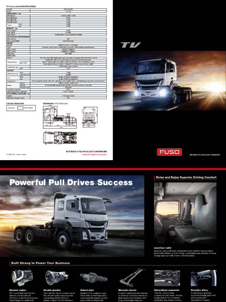 Fuso trailer truck doc | PDF