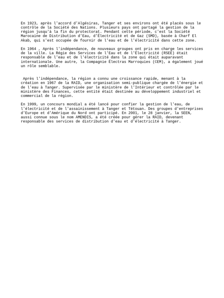 Historique Amendis | PDF | Voyages