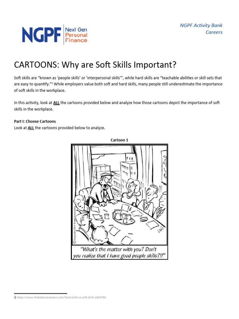 CARTOONS - Why Are Soft Skills Important-Updated | PDF | Cartoon ...
