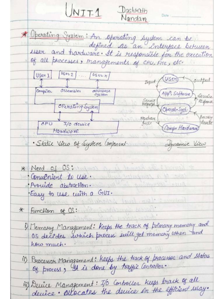 Os Complete Notes | PDF