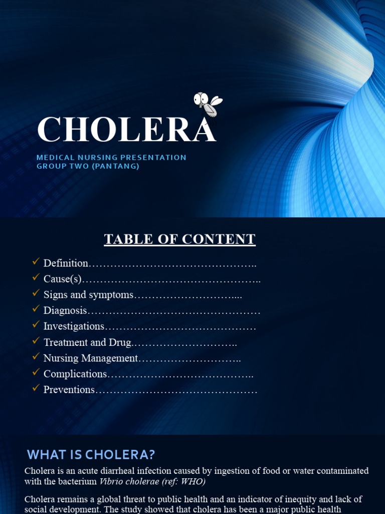 Cholera | PDF