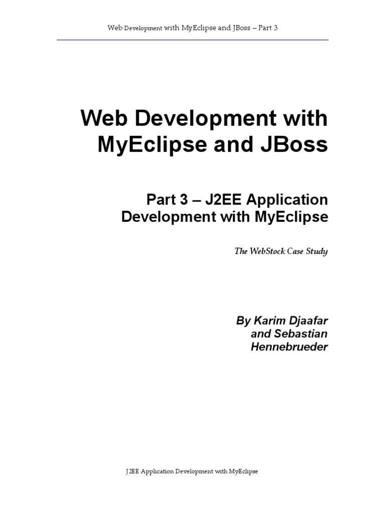 J2EE Development with MyEclipse & Struts | PDF