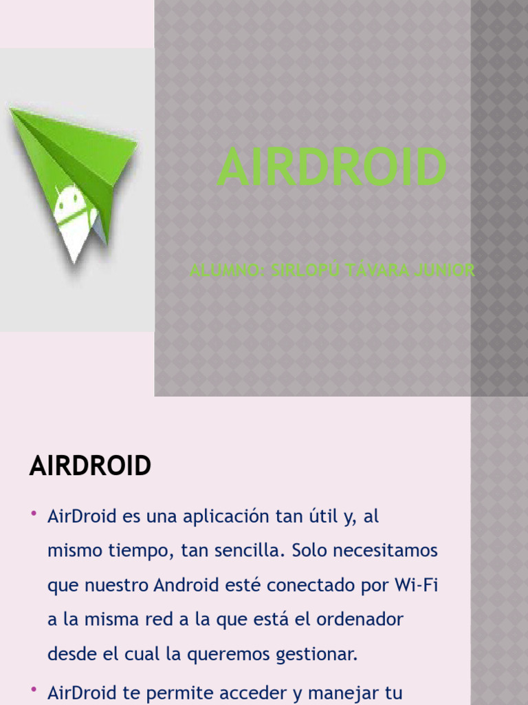 AirDroid: Controla tu Android desde PC | PDF