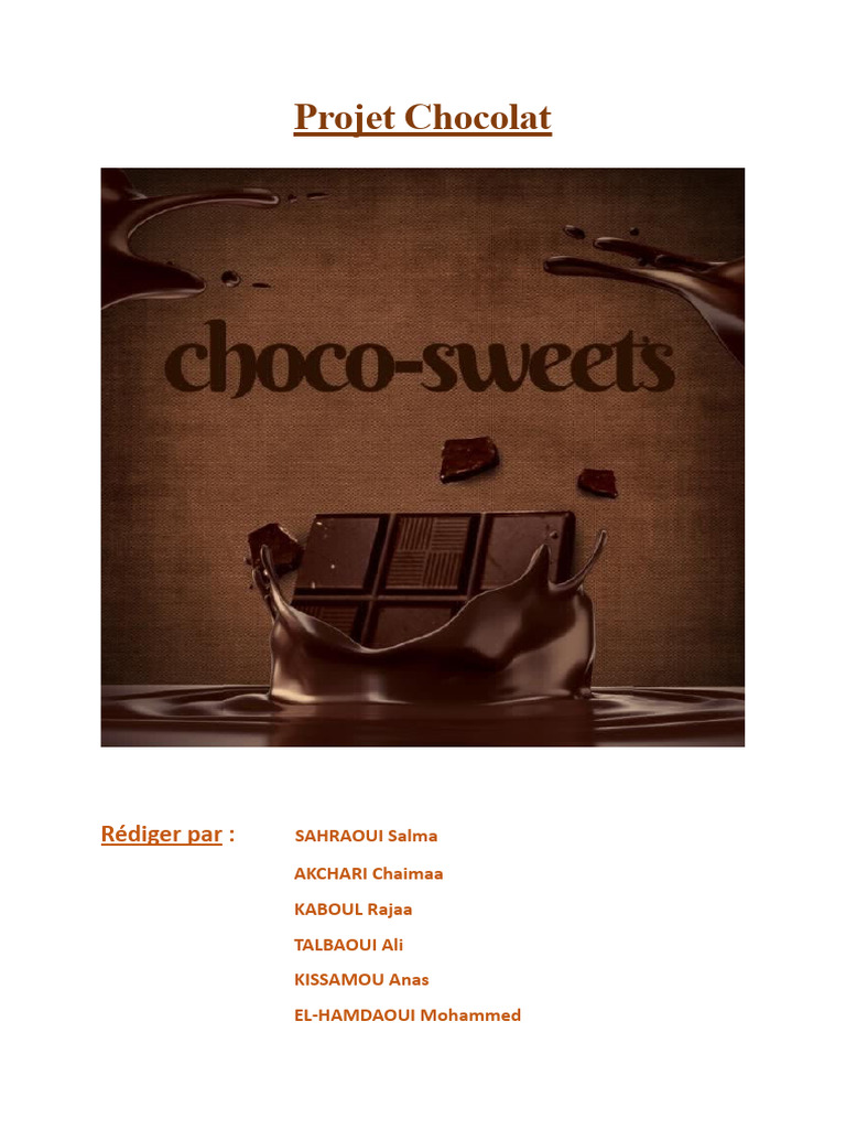Projet Chocolat | PDF
