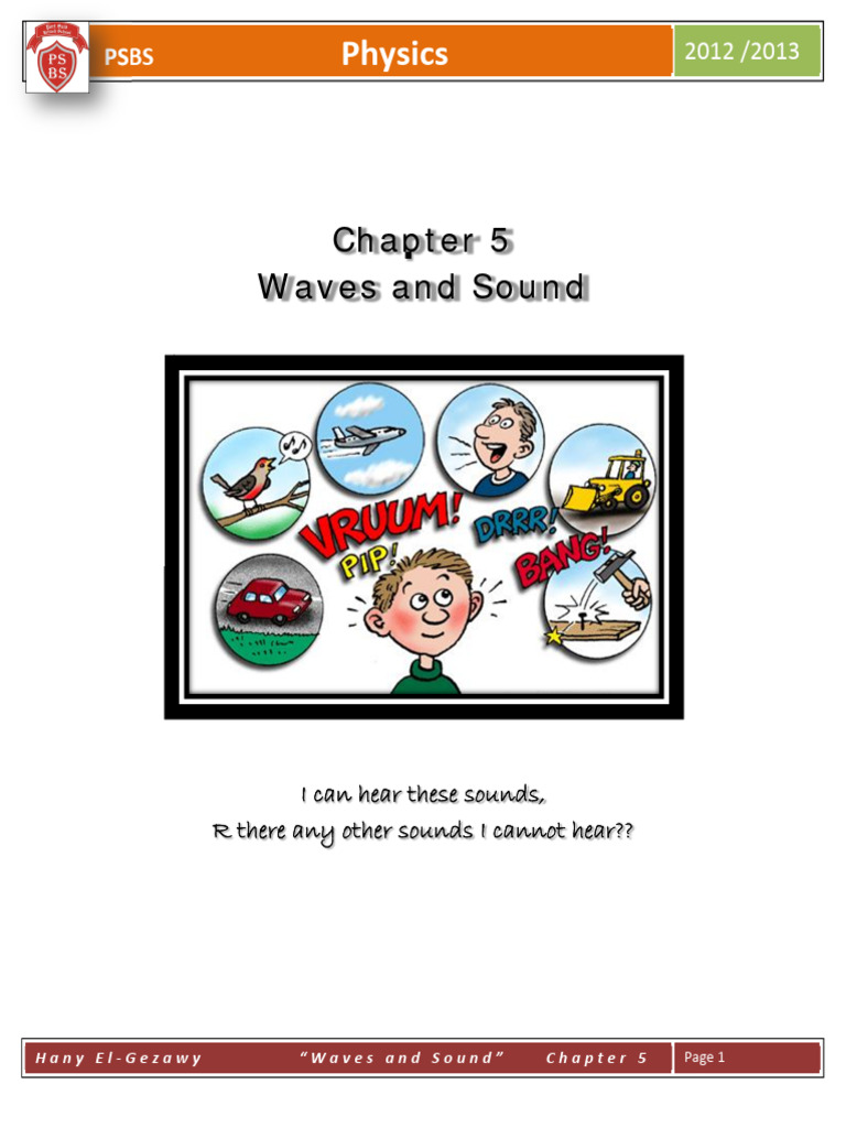 Physics CH 05 Sound Notes Hany Elgezawy Pre Igcse Y8 | PDF | Waves | Sound