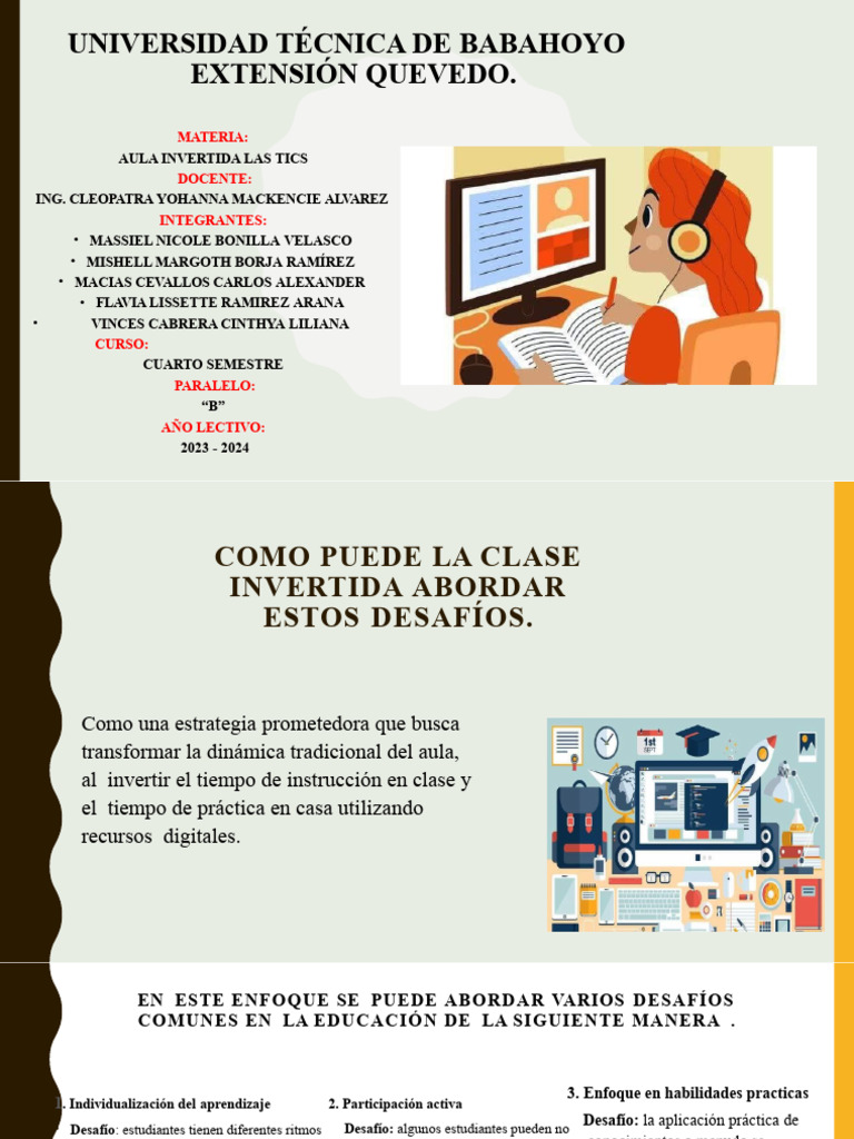 Diapositiva Grupal Clase Invertida | PDF