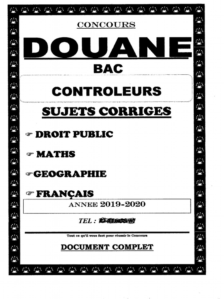 Douane Bac | PDF