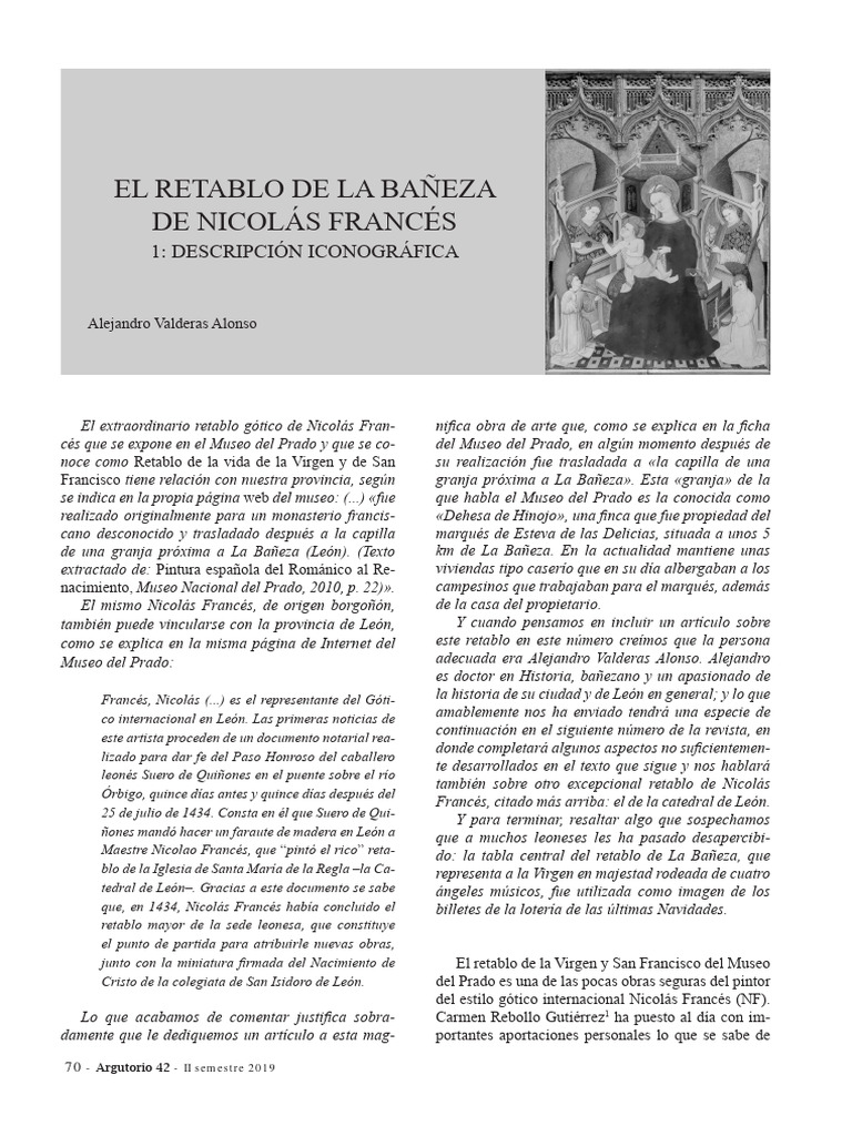 El Retablo de La Baneza de Nicolas Frances | PDF