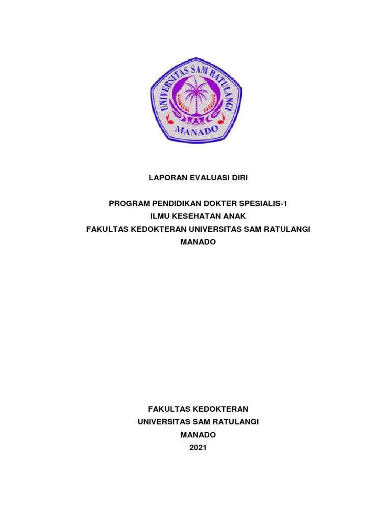 Laporan Evaluasi Diri PS IKA FK Unsrat | PDF
