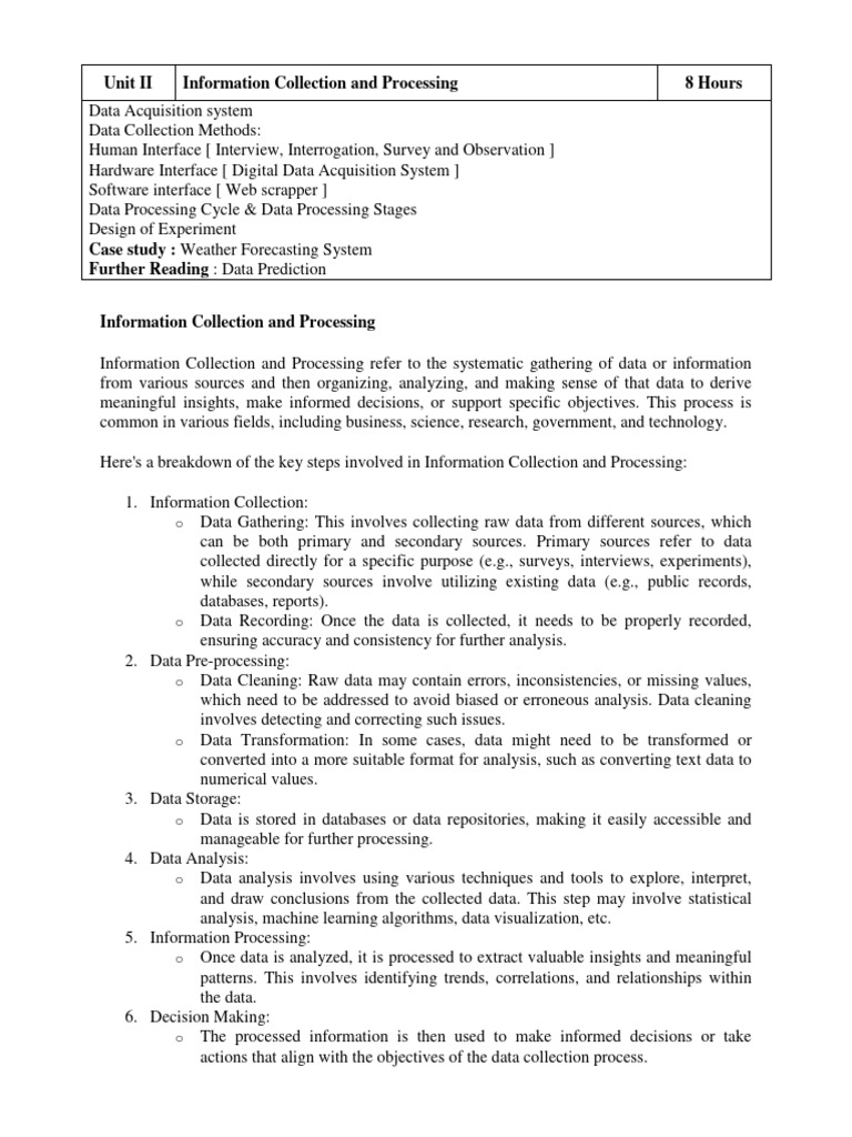 EI - Unit II | PDF