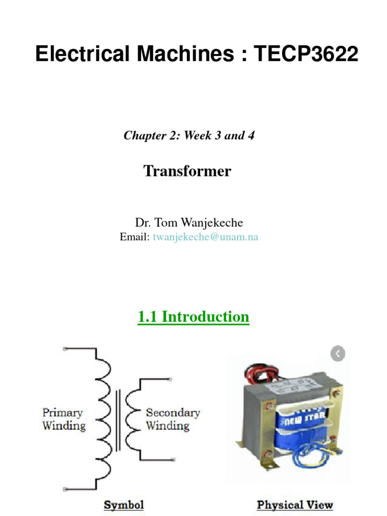 Chapter 2 Transformer | PDF | Transformer | Inductor